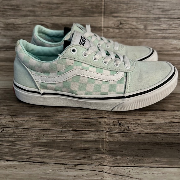 Vans | Shoes | Vans Checkerboard Old Skool Skate Shoe Mint Green Low ...